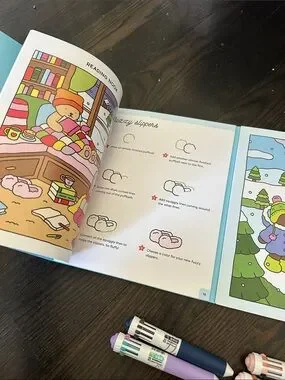 languo | Office | New Bobbie Goods Cozy Coloring Drawing Book With Six ...